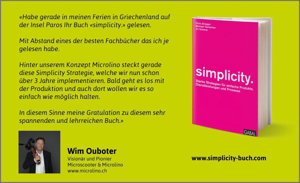 Das Buch zum Thema Einfachheit! Mehr Erfolg im Geschäft.